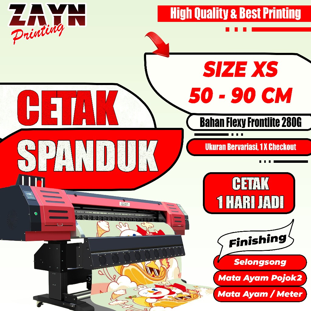 Jual CETAK SPANDUK CUSTOM || FREE SIMPLE DESAIN || BANNER MURAH ...