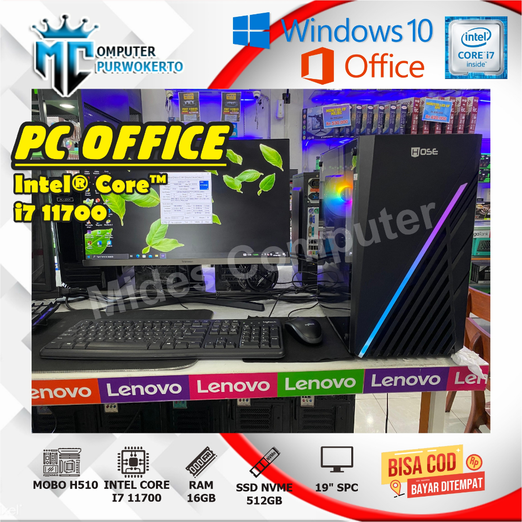 Jual Paket PC Komputer CPU Rakitan Core i7 11700 Gen 11 RAM 16GB SSD NVME 512GB | Shopee Indonesia