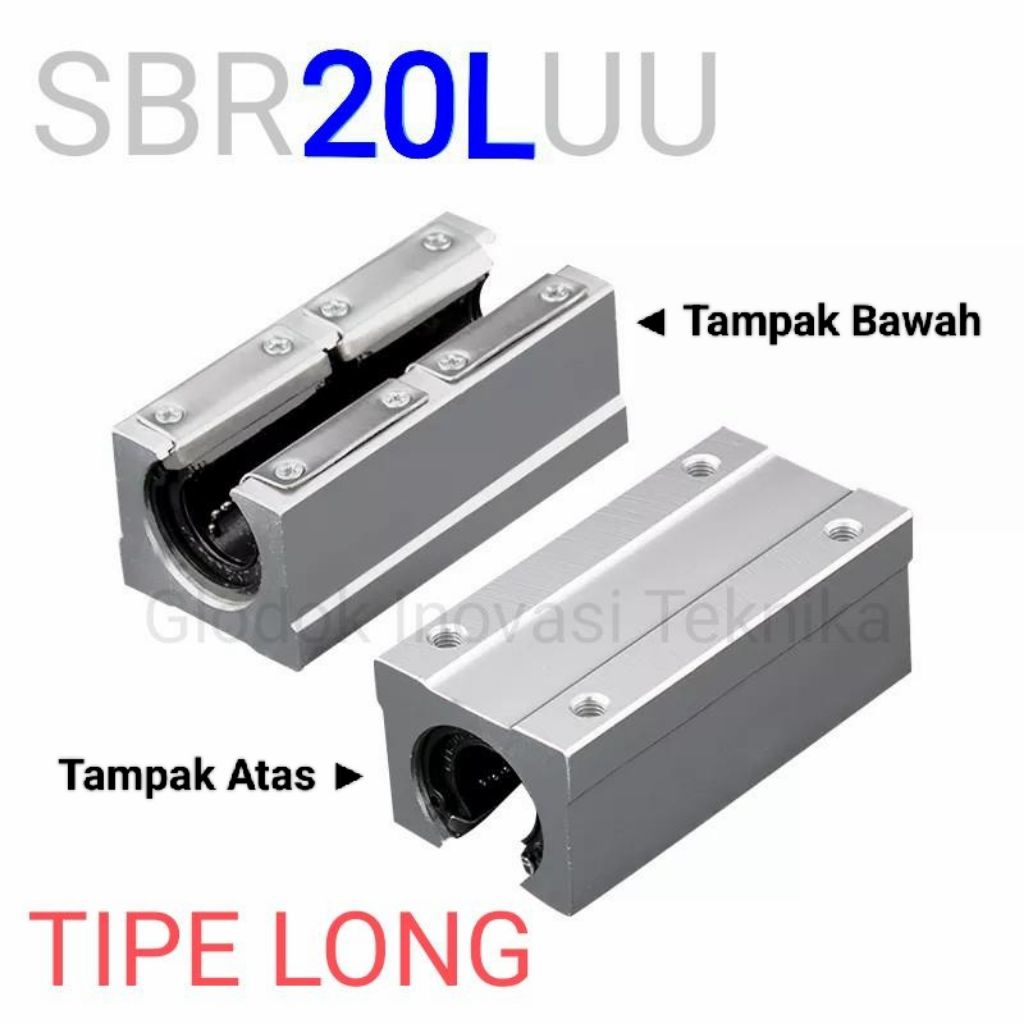 Jual SBR20LUU SBR20 SBR 20 LUU linear guide bearing block blok sliding ...