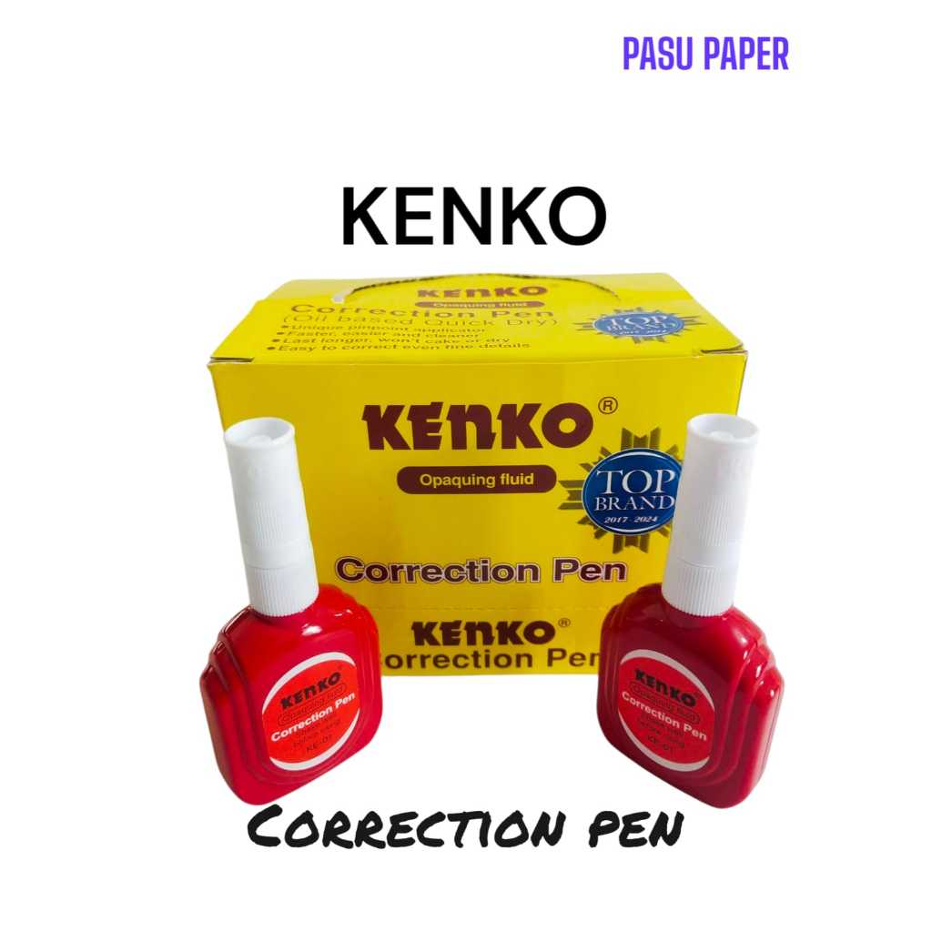 Jual KENKO - Tip ex cair / Correction Pen Fluid KE-01 - Pcs | Shopee ...