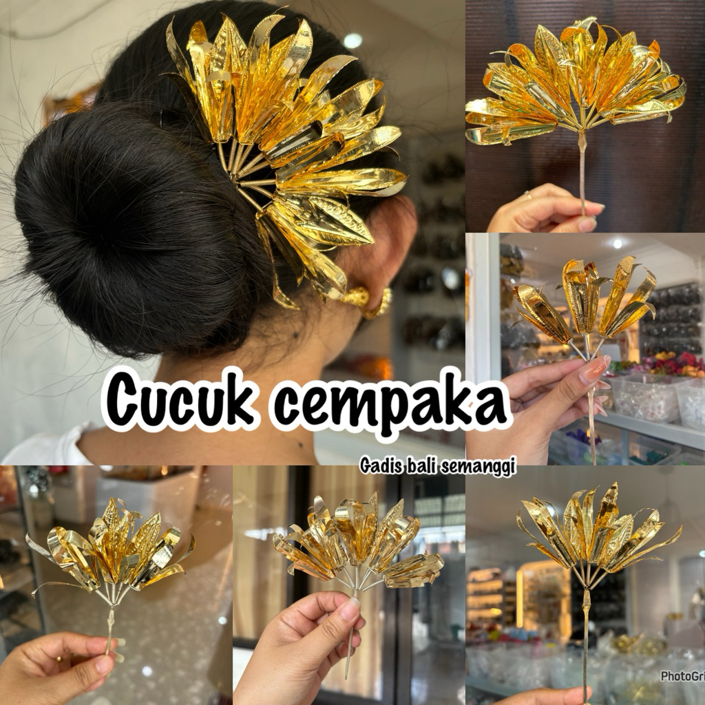 Jual cucuk cempaka aneka model/ cucuk emas/ bunga sanggul/ semanggi ...