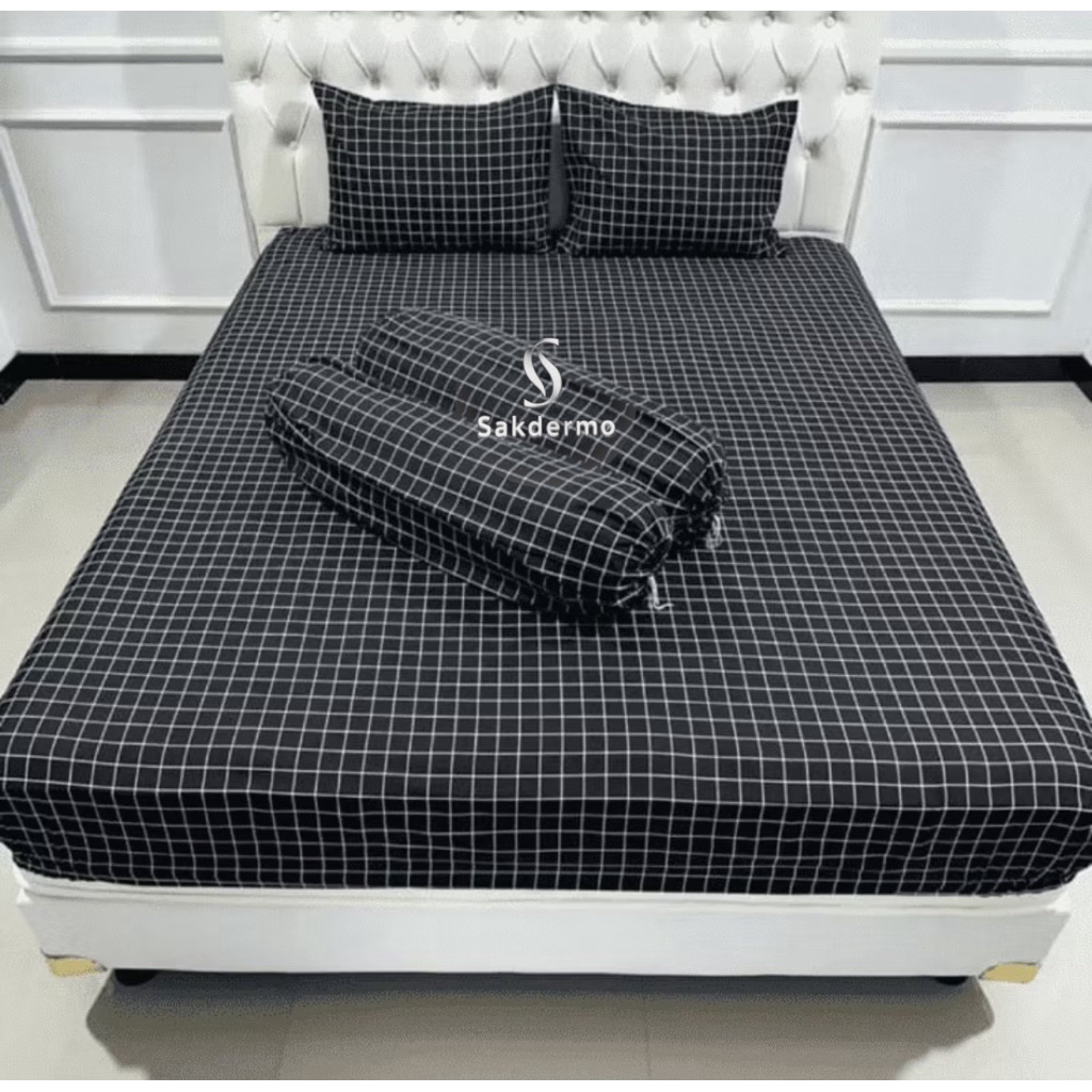 Jual sprei kosongan kotak estetik/ sprei kotak estetik termurah/ sprei ...