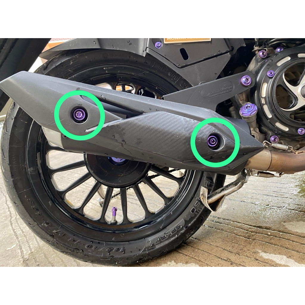 Jual Baut Titanium Tameng Knalpot Set (2 Pcs/2 Baut) Original Vietnam ...