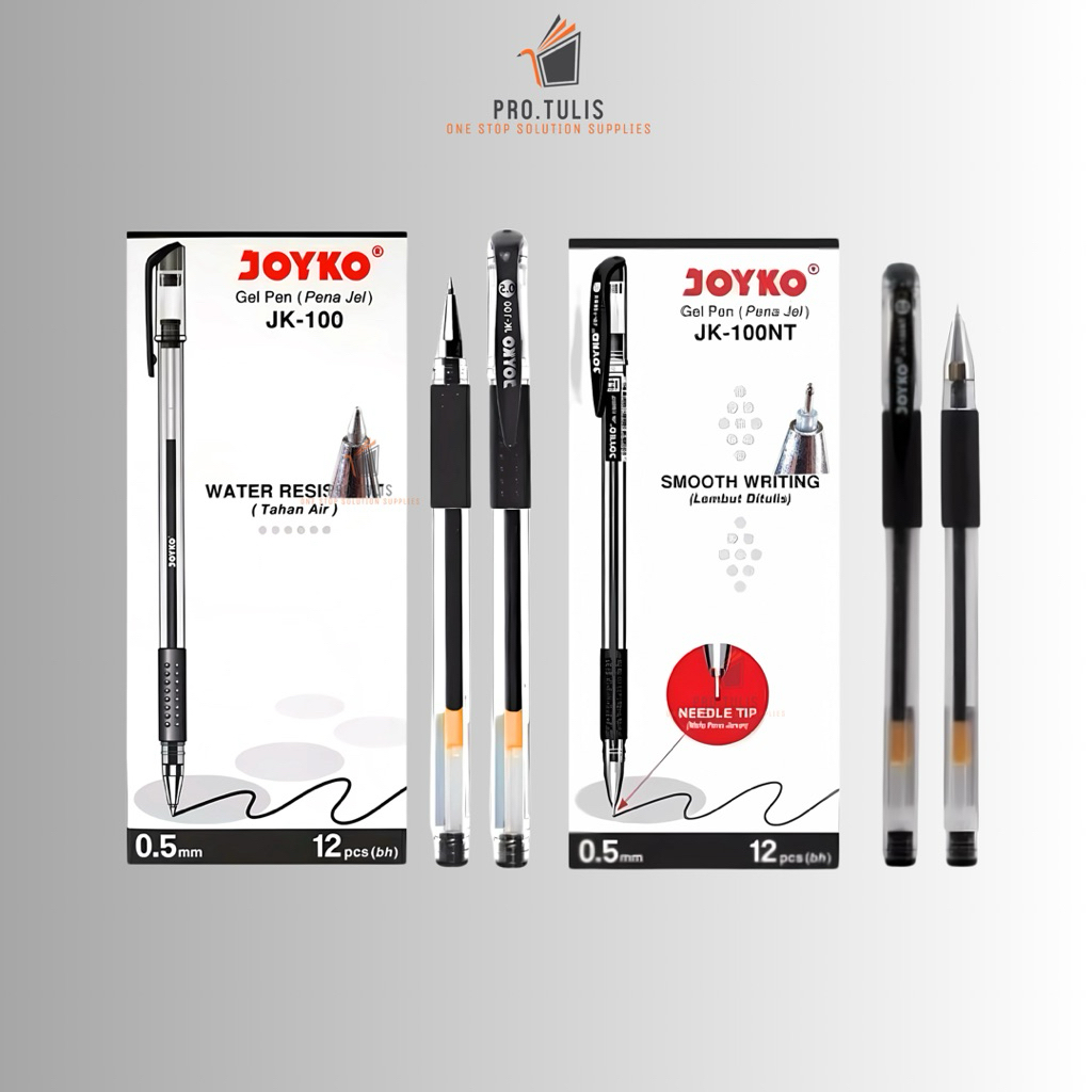 Jual (12pcs) Pulpen Gel JOYKO JK-100 / JK-100 NT | Shopee Indonesia