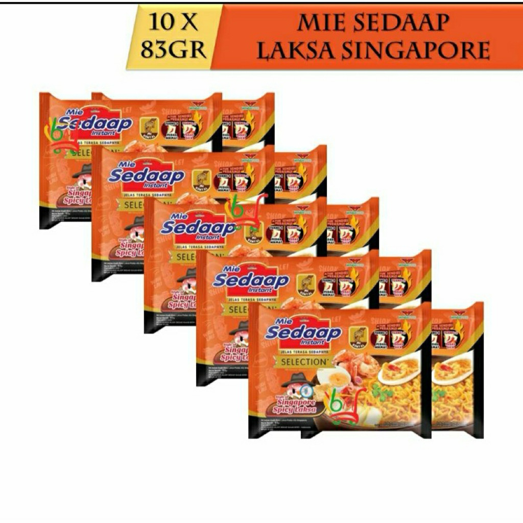 Jual Mie Sedaap Singapore Spicy Laksa 10 Pcs | Shopee Indonesia