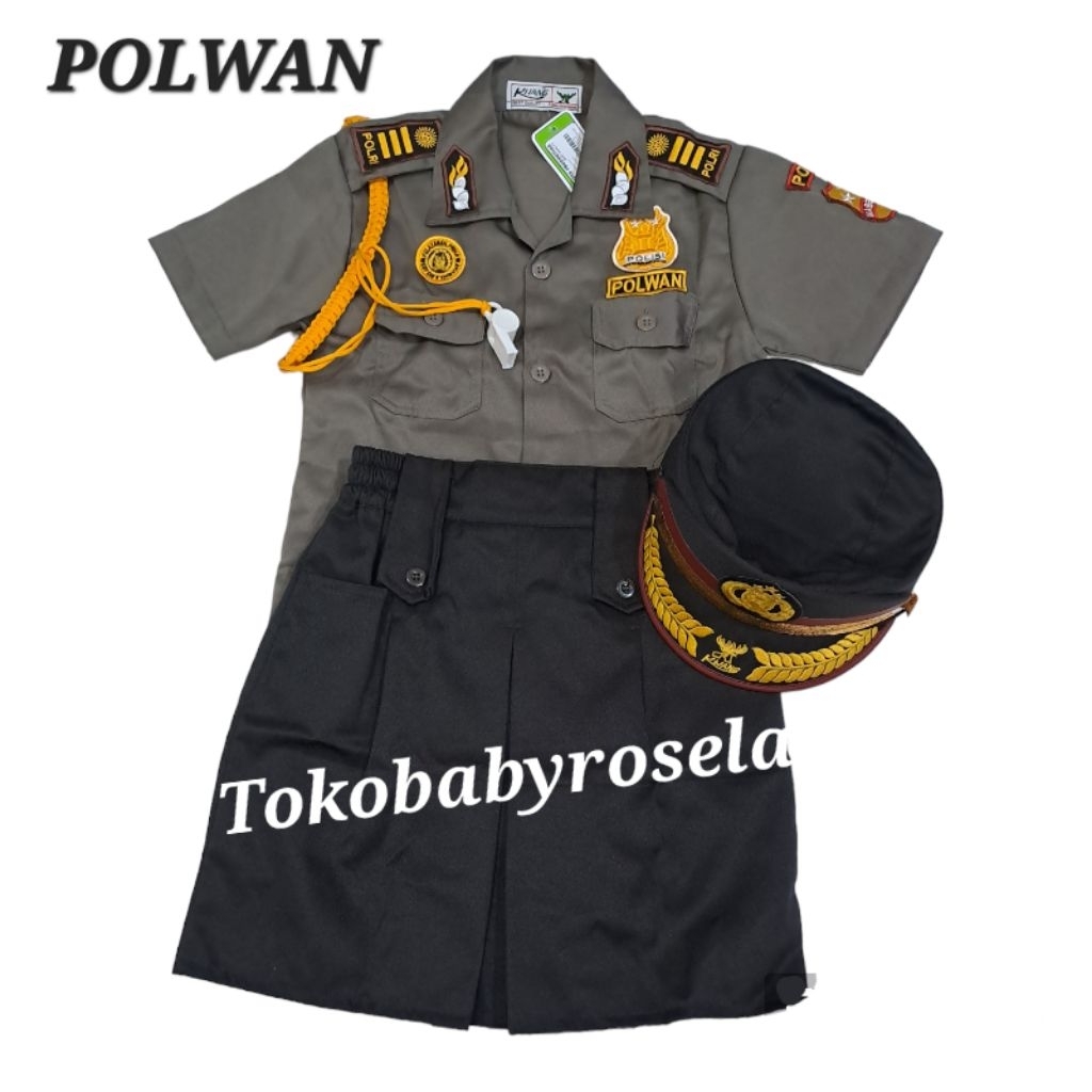 Jual Baju kostum seragam profesi anak Polwan / polisi wanita | Shopee ...