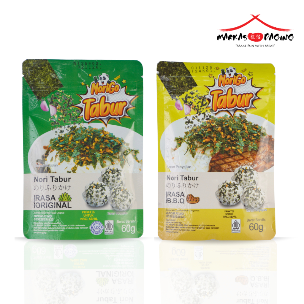 Jual Nori Go Rumput Laut Tabur Laut Panggang 60g - Markasdaging ...