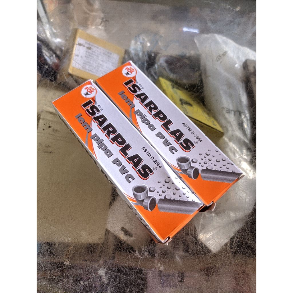 Jual LEM ISARPLAS LEM PIPA PVC uk 40g | Shopee Indonesia