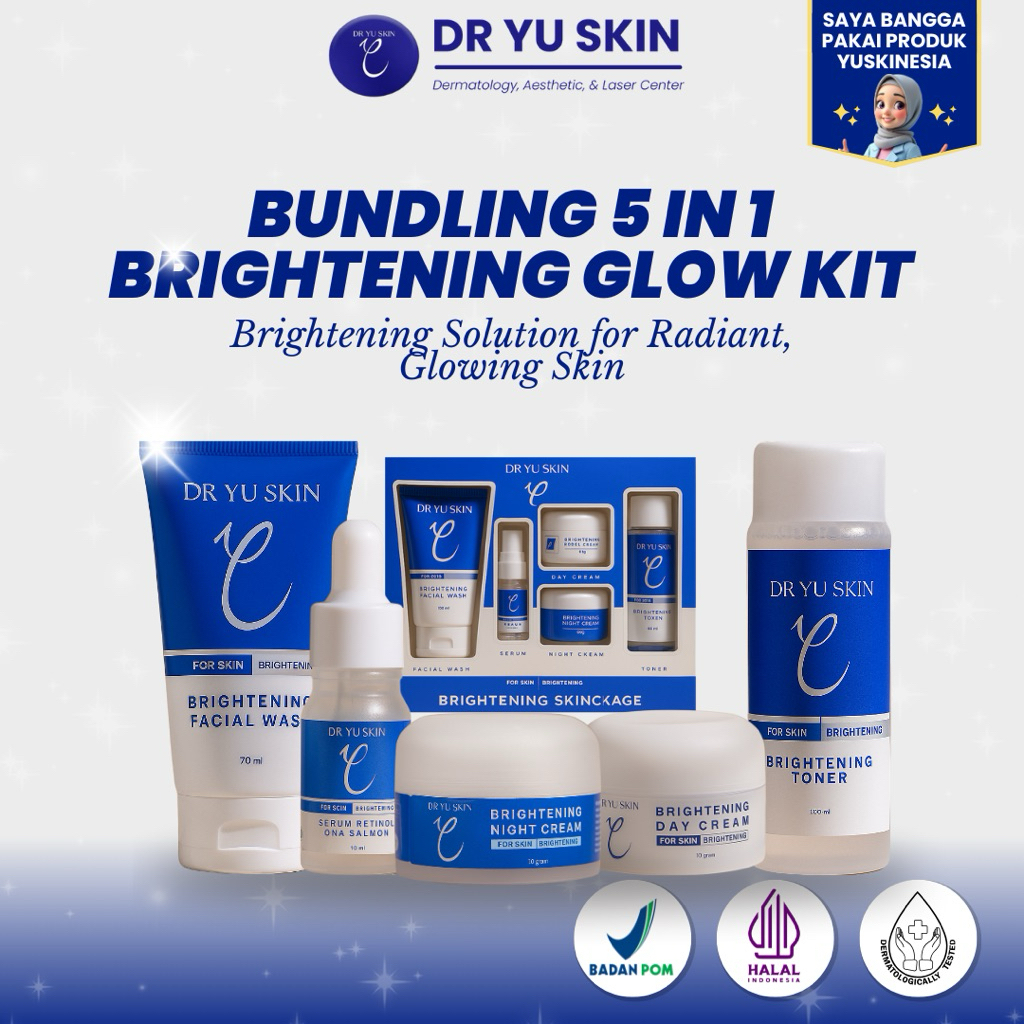 Jual DR YU SKIN Paket Simple Brightening Clear | Perawatan Wajah dan ...