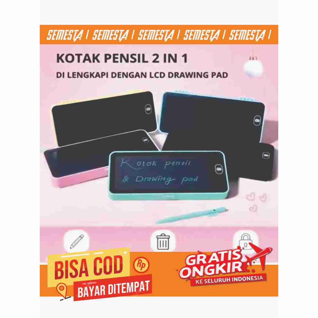 Jual Kotak Pensil Drawing LCD Box Bisa untuk Gambar / Edukasi Tulis 2 ...