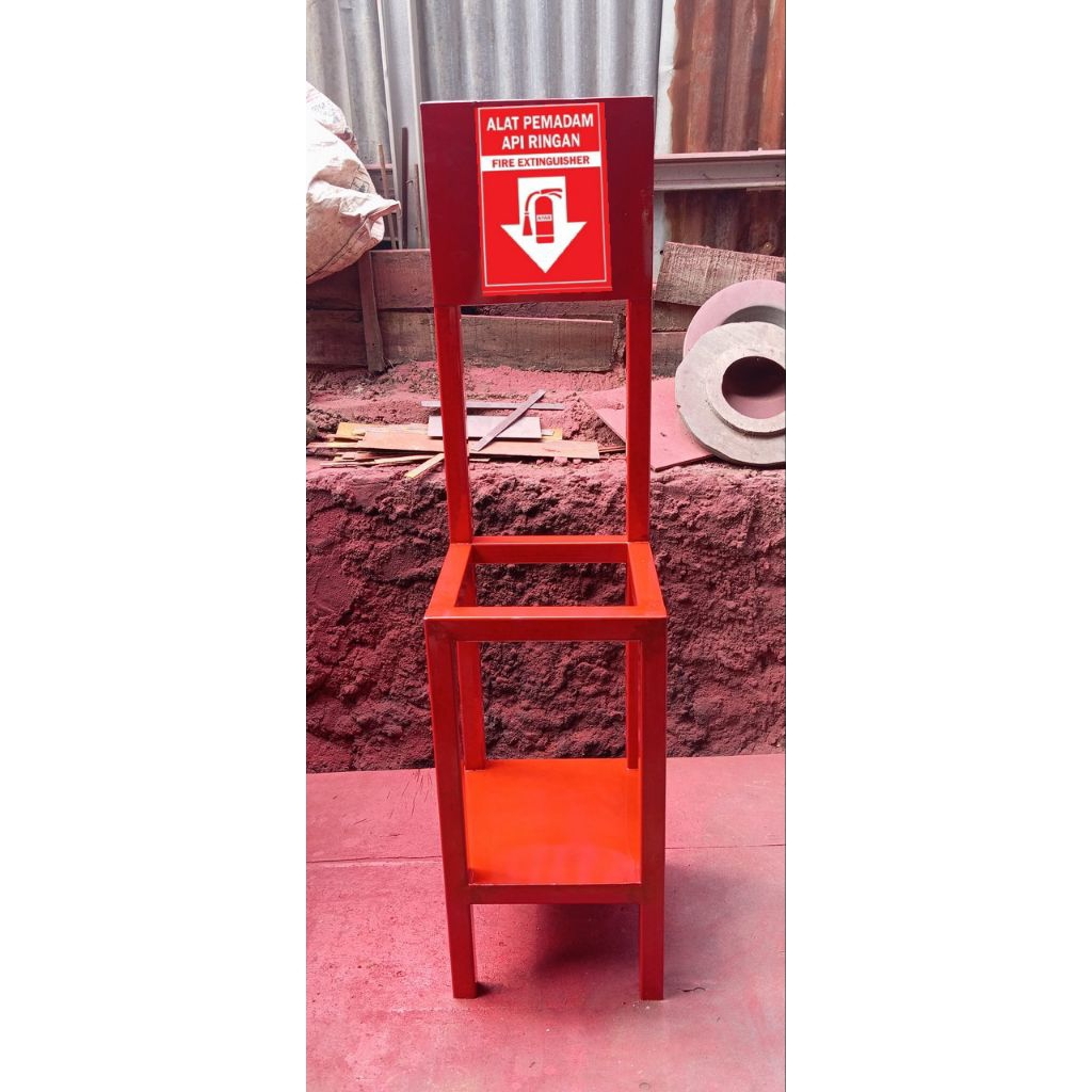 Jual Tempat Dudukan Apar 12kg+sticker+kaki karet,Rak penyimpanan Tabung ...