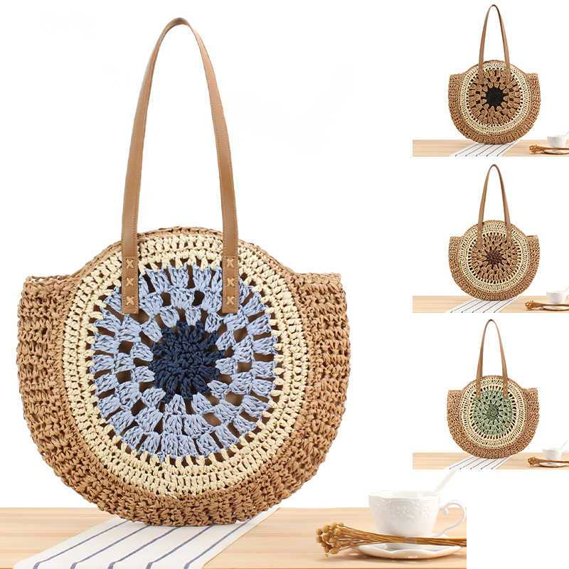 Jual Tas Anyaman Wanita 2025, Model Lingkaran Sederhana, Buatan Tangan ...