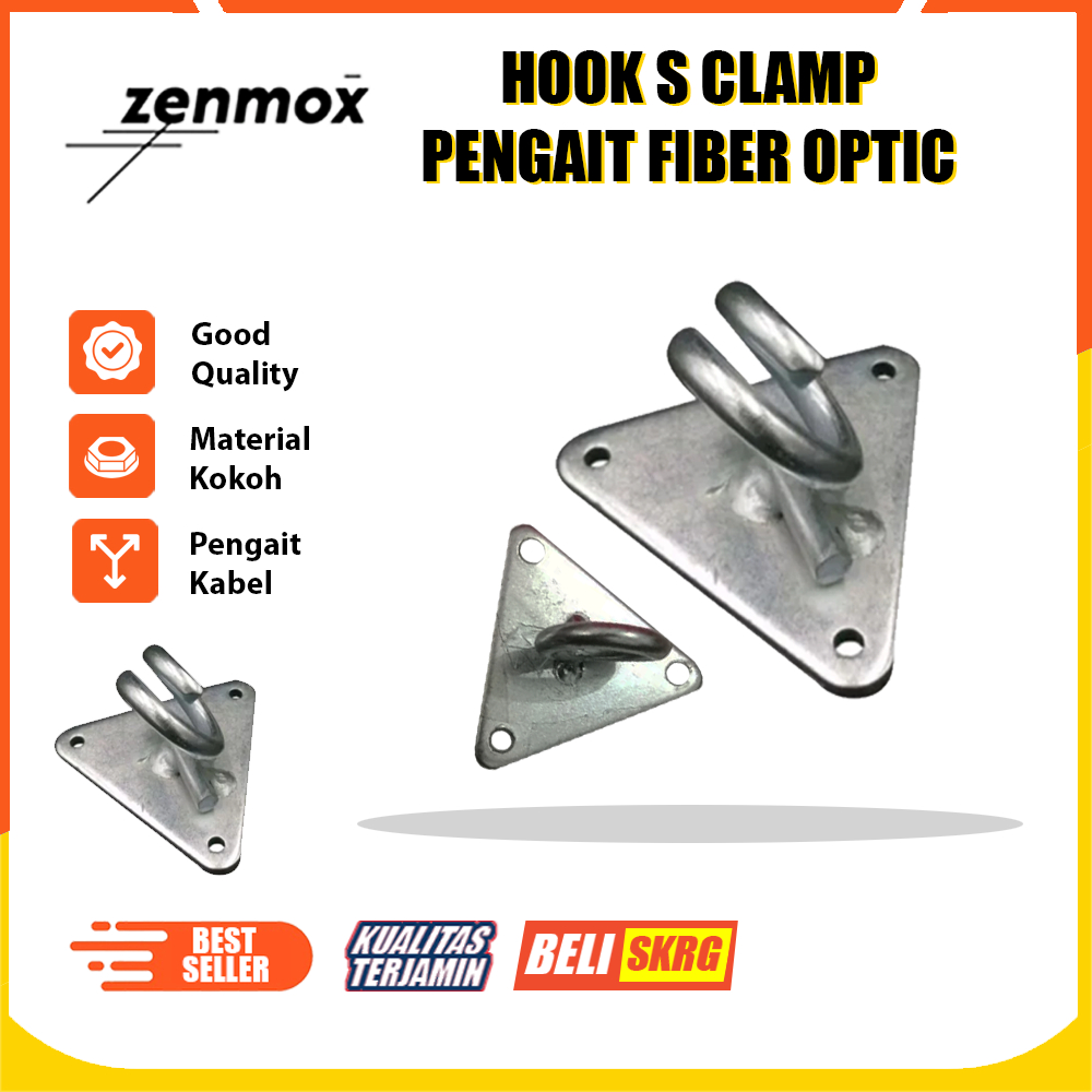 Jual HOOK S CLAMP TEBAL | METAL BESI | CLAMP SEGITIGA | KLEM KABEL ...