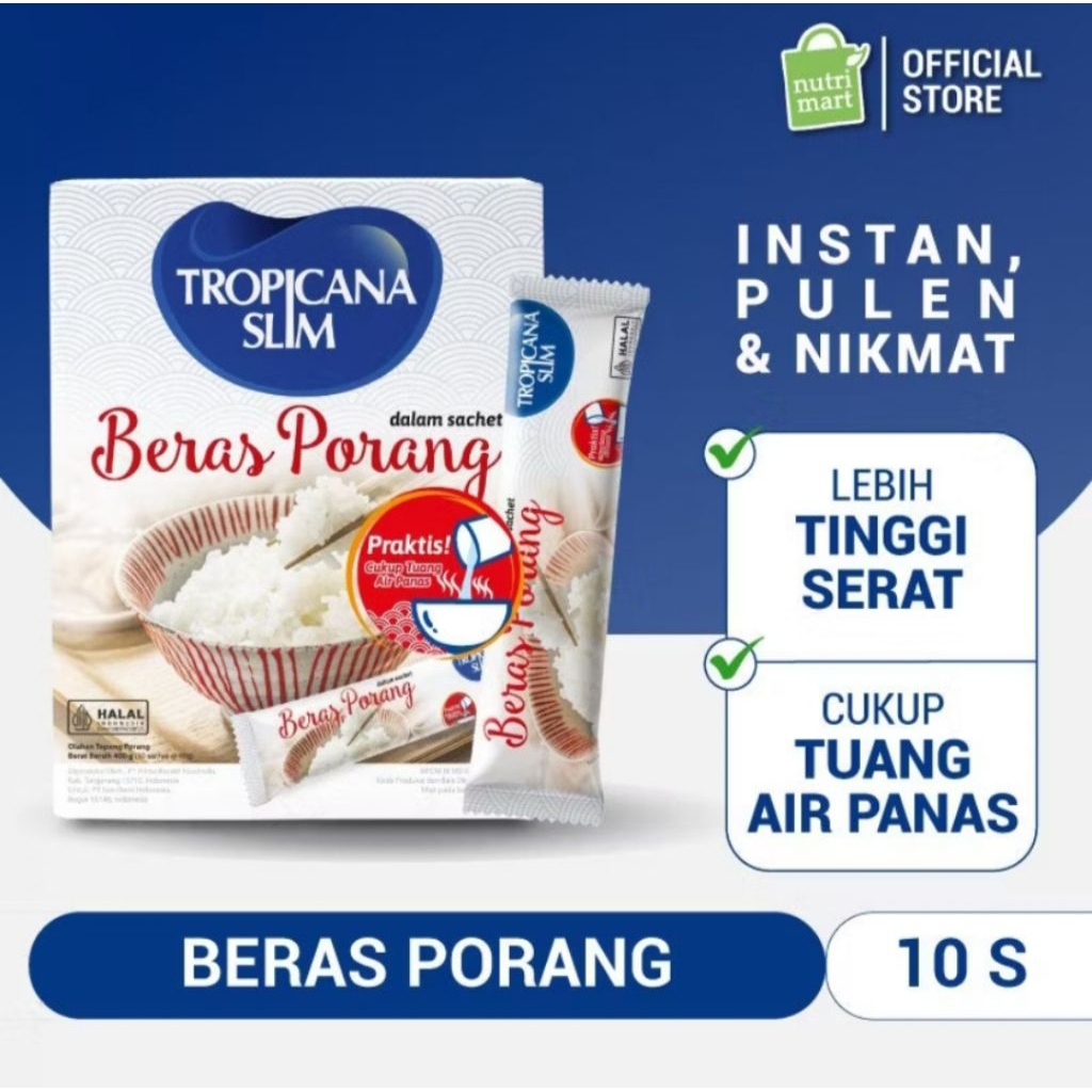 Jual Tropicana Slim Beras Porang - Isi 10 Sachet | Shopee Indonesia