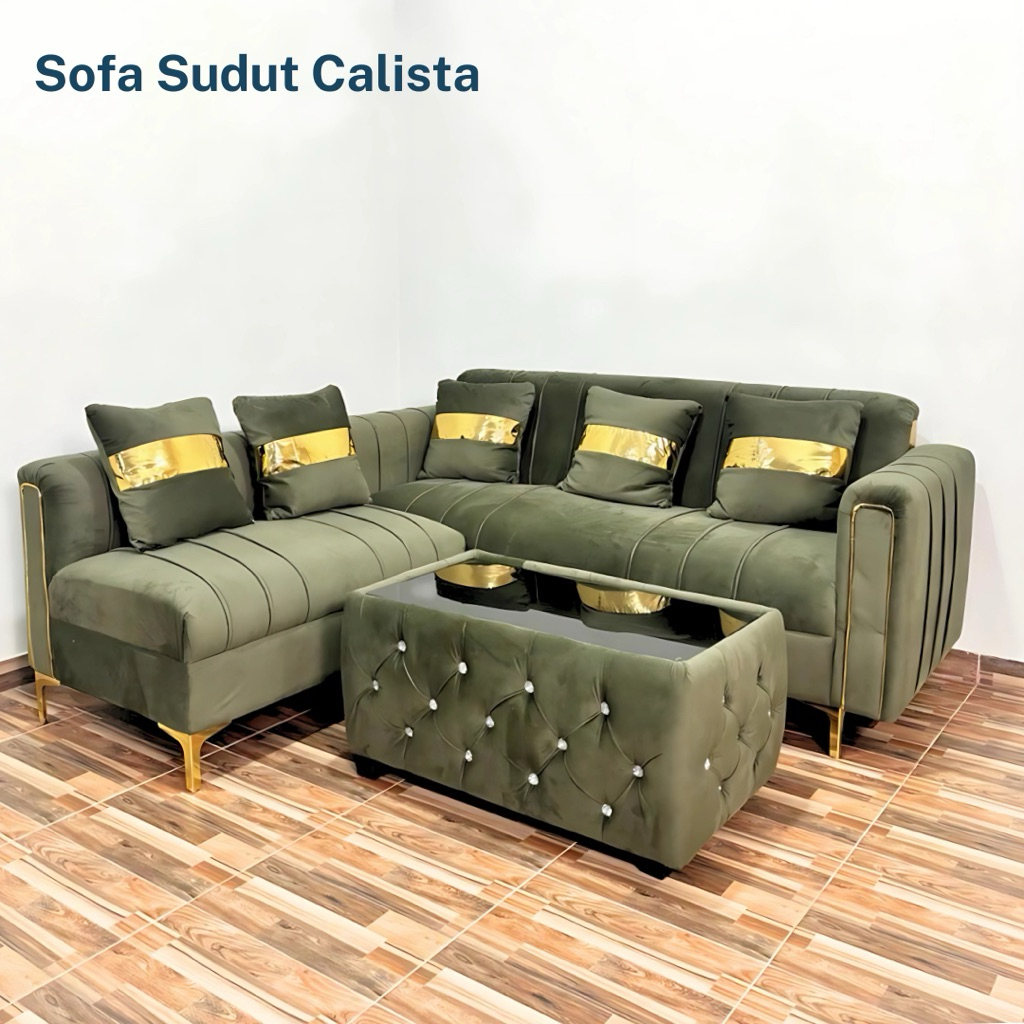 Jual sofa New model lis emas kaki emas bahan full midili bisa reques ...