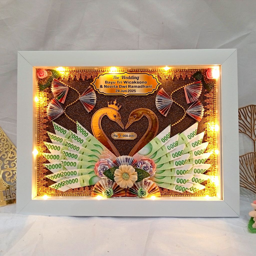 Jual Mahar Pernikahan Model Angsa Emas / Mahar Ukuran 25x35 cm ...