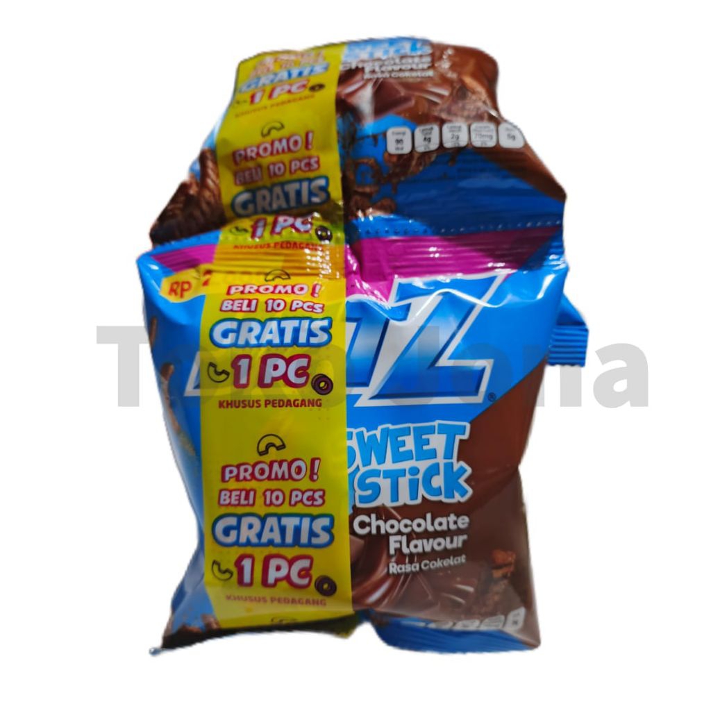 Jual Jetz Sweet Chocolate / Snack Chiki / Jetz Coklat Renceng isi 10 ...