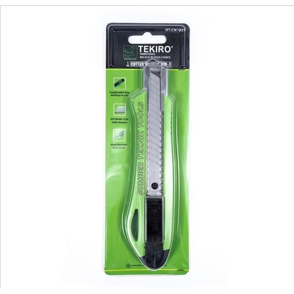 Jual Tekiro Pisau Cutter Besar Ukuran 18 mm / Cutter Knife 18 mm ...