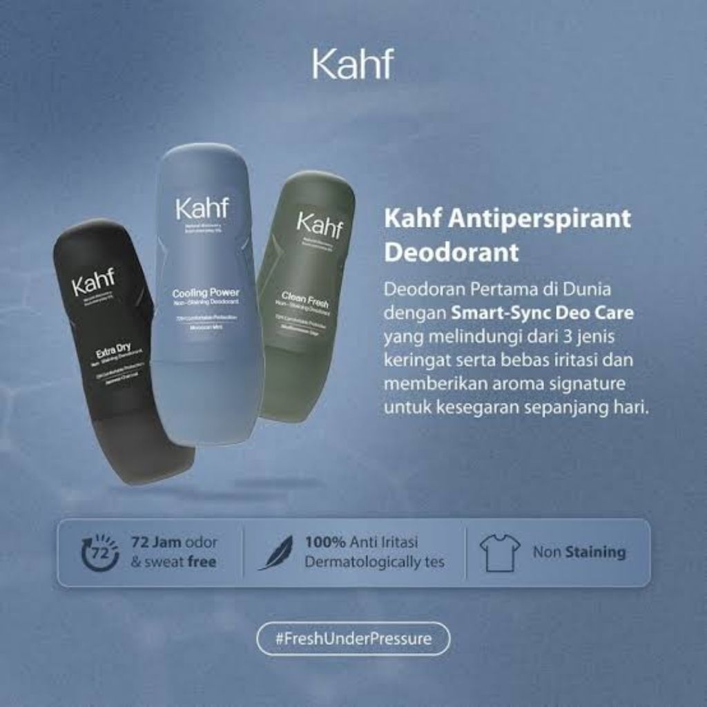 Jual Kahf Antiperspirant Deodorant Roll On 45ml | Shopee Indonesia