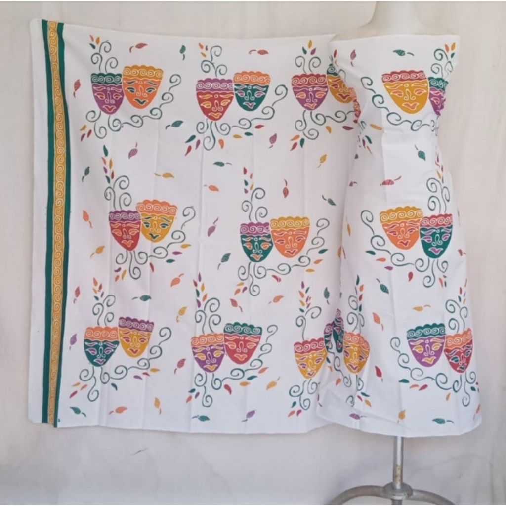 Jual KAIN BATIK MOTIF TOPENG BATIK TULIS MADURA | Shopee Indonesia