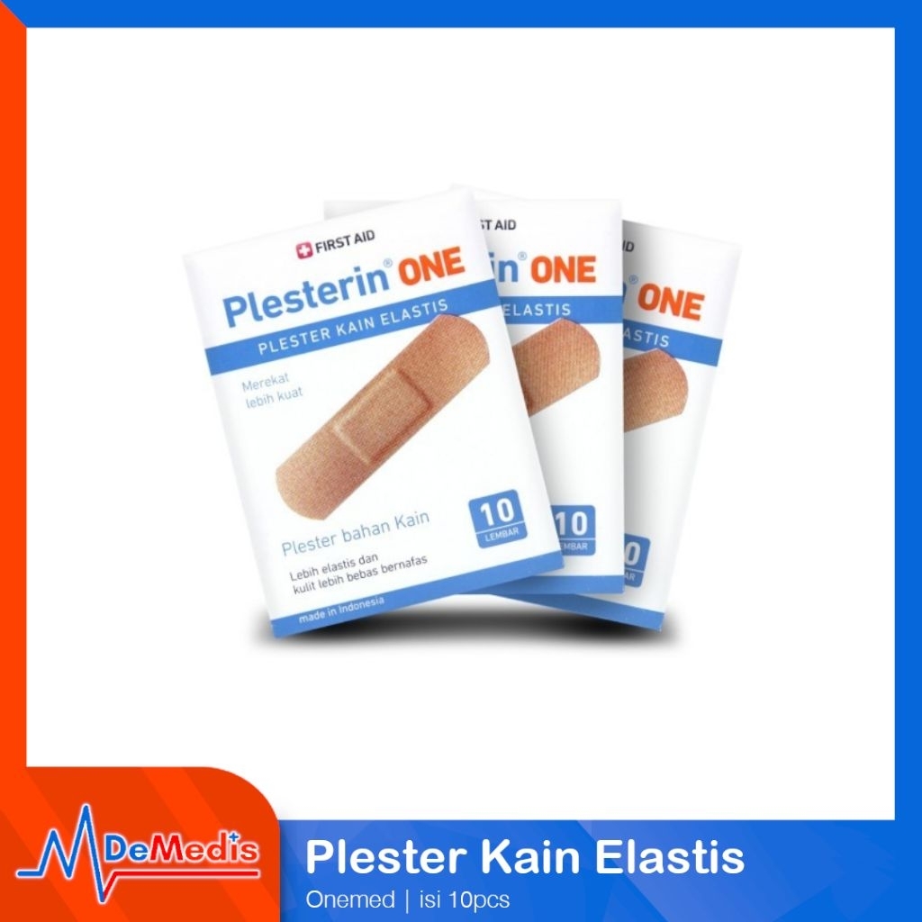 Jual ONEMED Plesterin One Plester Luka Kain Elastis Pack isi 10 Pcs ...