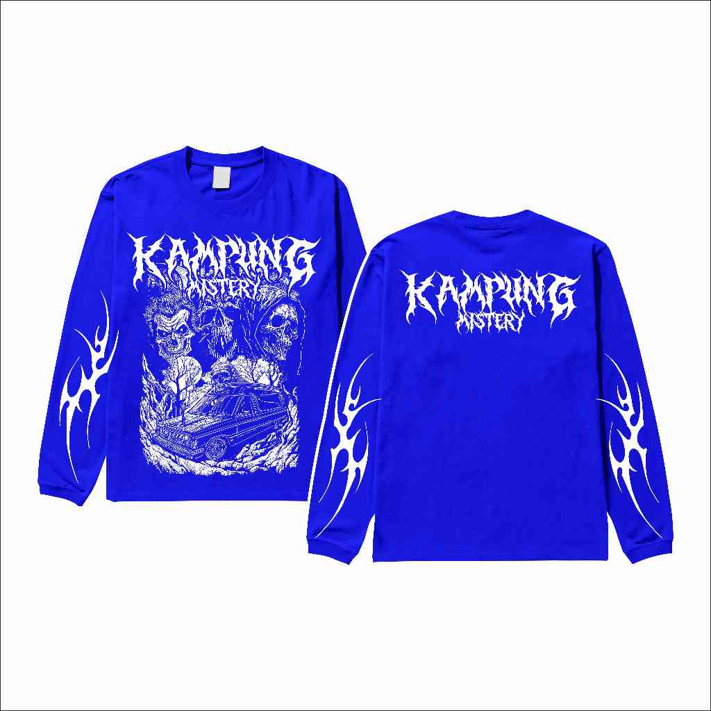 Jual HIKARI - T-Shirt BIRU Kampung Mistery Lengan Menyala - Long Sleeve ...