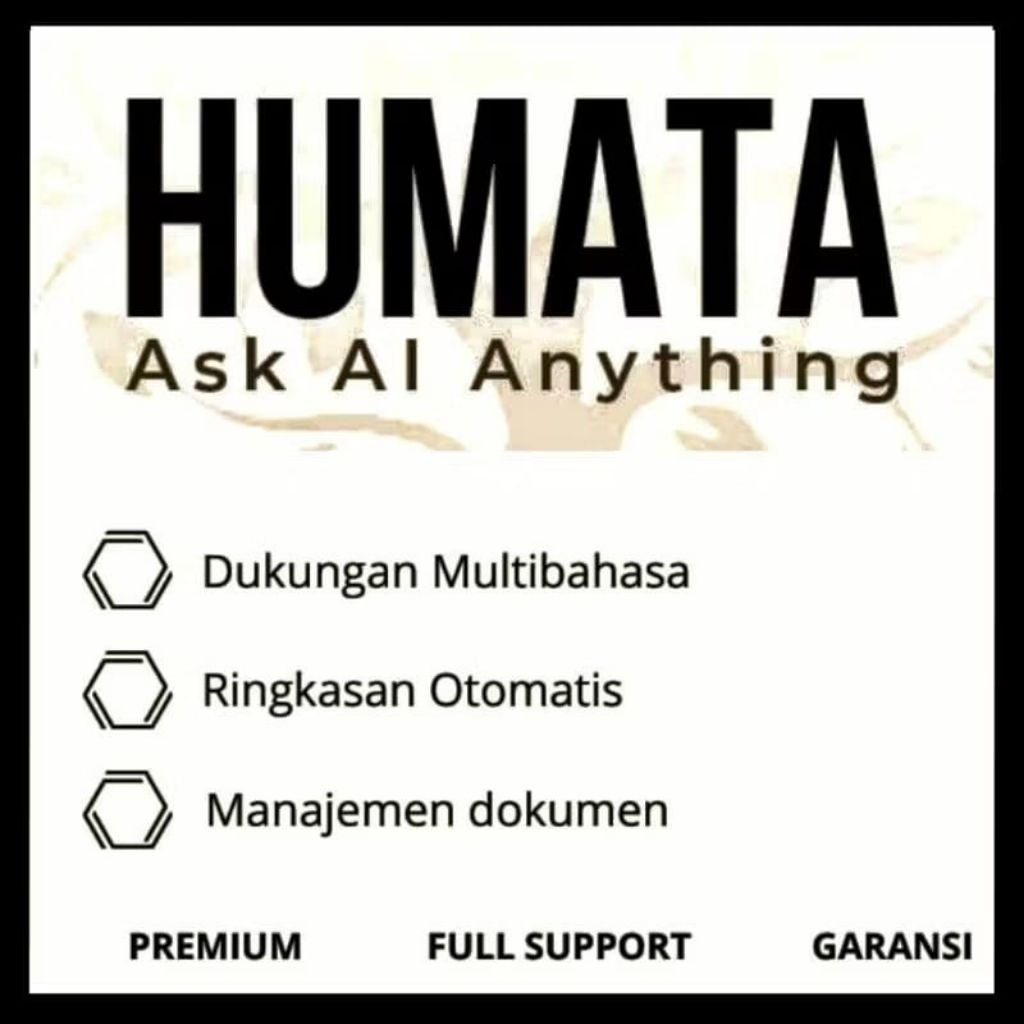 Jual HUMATA Ai - Alat Menjawab Meringkas dokumen 1 Bulan. | Shopee ...