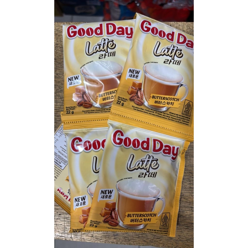 Jual Good Day Korean Latte Original dan Butterscotch(renceng 10sac) | Shopee Indonesia