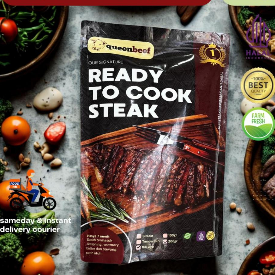 Jual 100 gr Australian Steak Siap Masak HALAL Steak meltique Marinasi ...