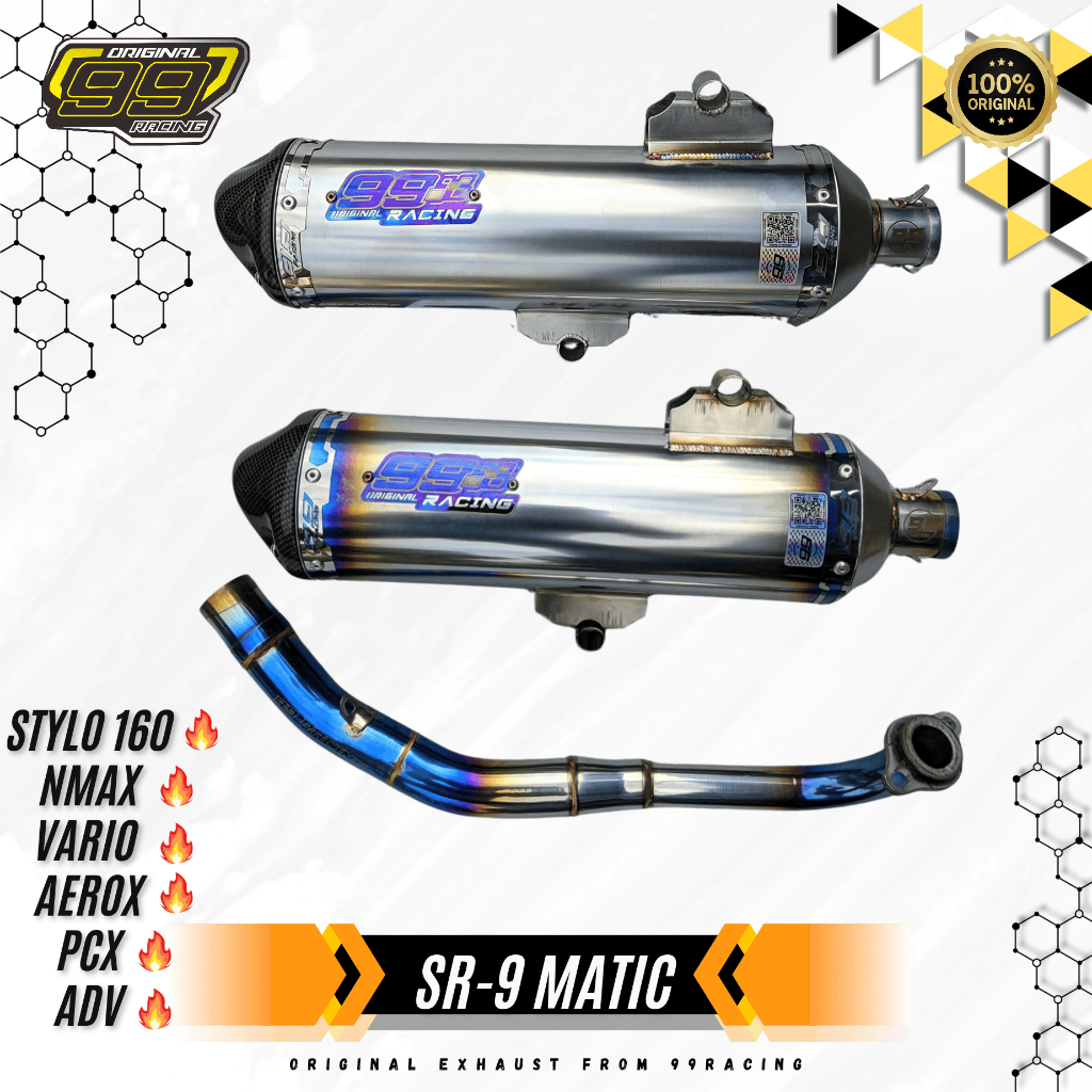 Jual Knalpot Standard Racing Stylo 160 Aerox New/Old, Nmax New/Old, PCX, Vario 125/150/160 ...