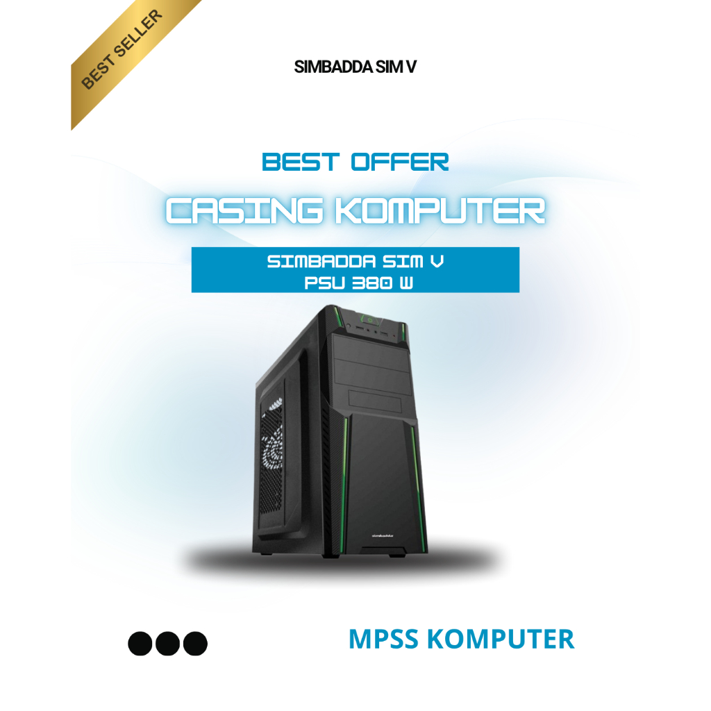 Jual Casing Komputer PC Simbadda Sim V PSU 380w | Shopee Indonesia