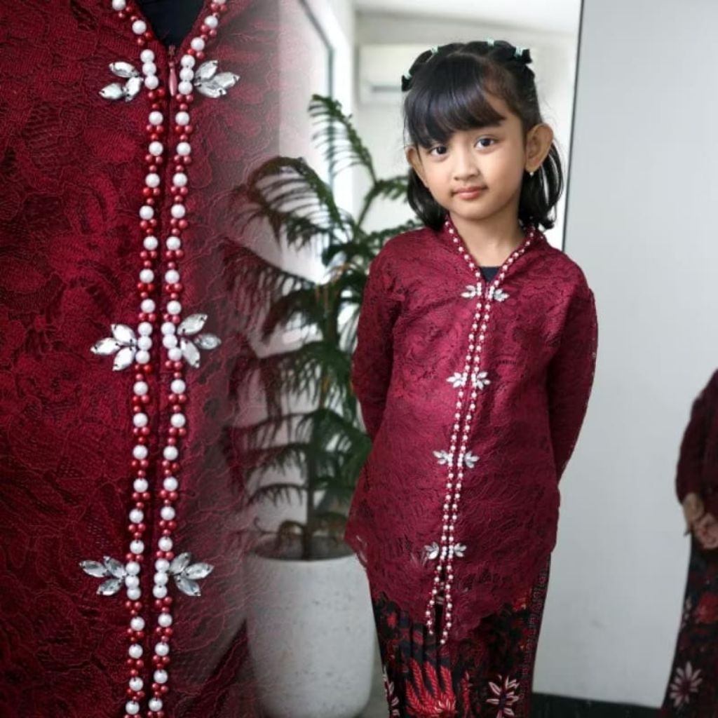 Jual STELAN KEBAYA ANAK ENCIM BORKAT/KEBAYA TERBARU ANAK/KEBAYA ANAK MODERN/KEBAYA ANAK TERBARU ...