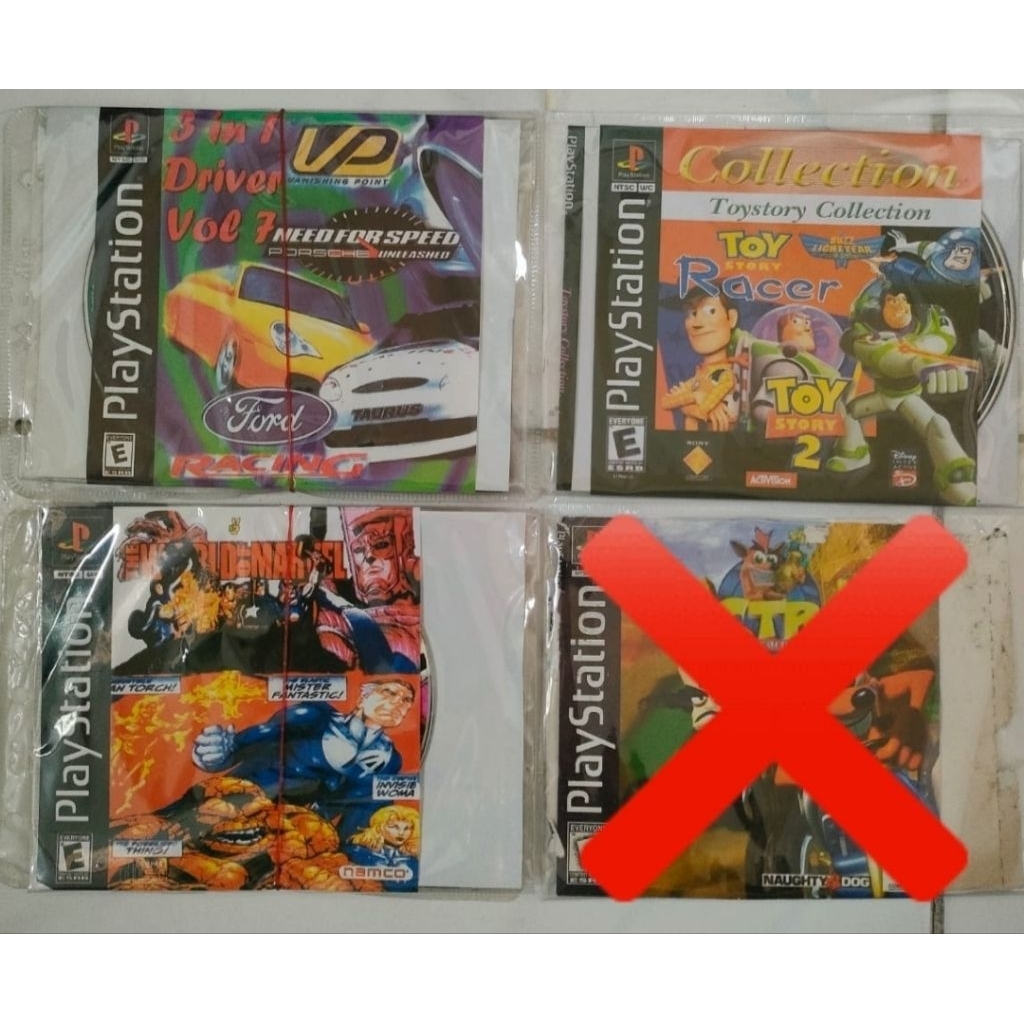 Jual Kaset PS 1 Copy Pabrik Baru ( New Old Stock ), Judul 3 in 1 Sesuai ...