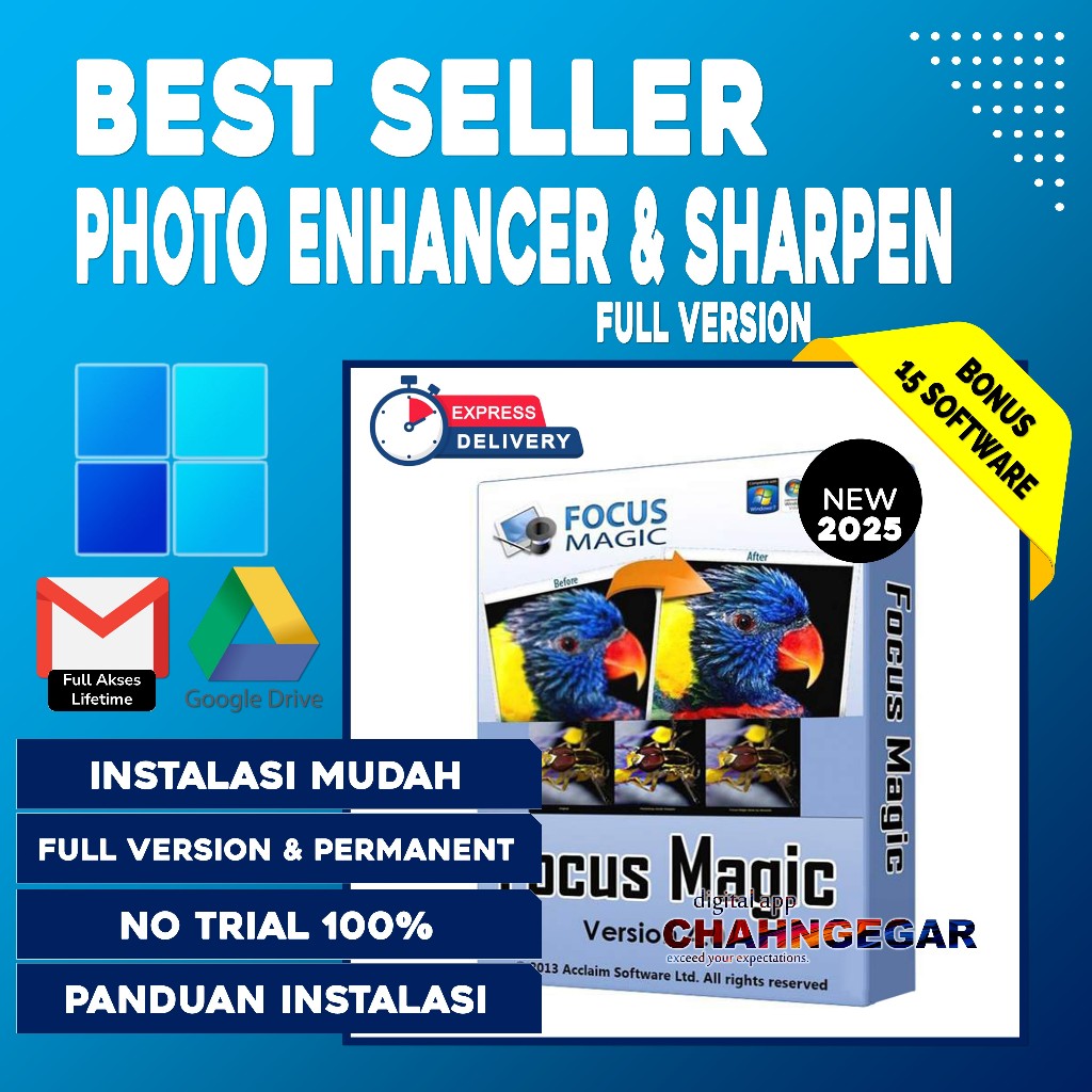 Jual Focus Magic 2025 Full Software Foto Enhancer Sharpen Mempertajam Gambar dan Foto Buram ...
