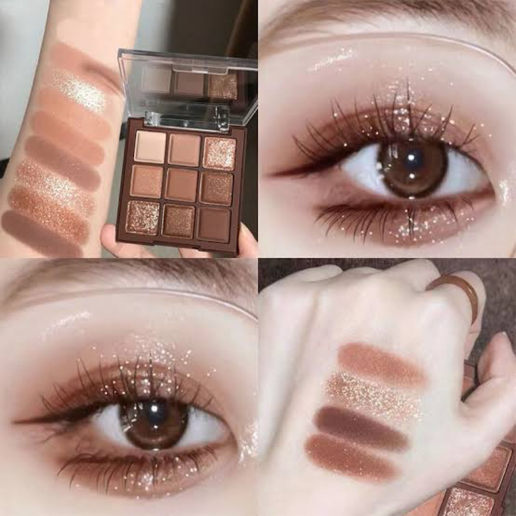 Jual Eyeshadow Korean Pigmented 9 Warna | Jaded Eye Shadow Palette ...