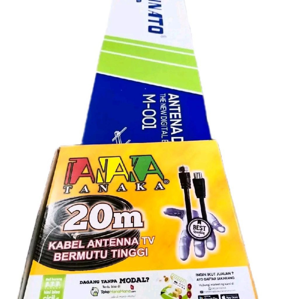 Jual MINATO M-001 SUPER ANTENA TV DIGITAL MIX KABEL ANTENA TANAKA ...