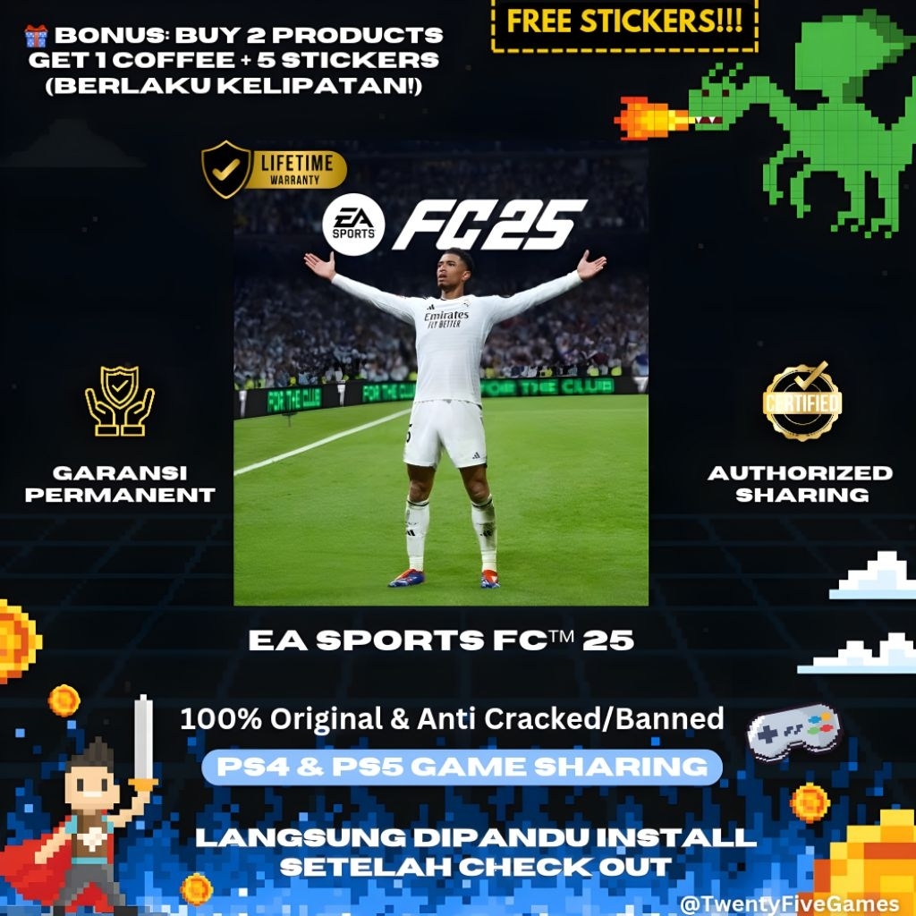 Jual [FREE STICKERS] EA Sports FC 25 - FC25 - EA FC 25 - PS4 - PS5 - Digital Game Sharing ...