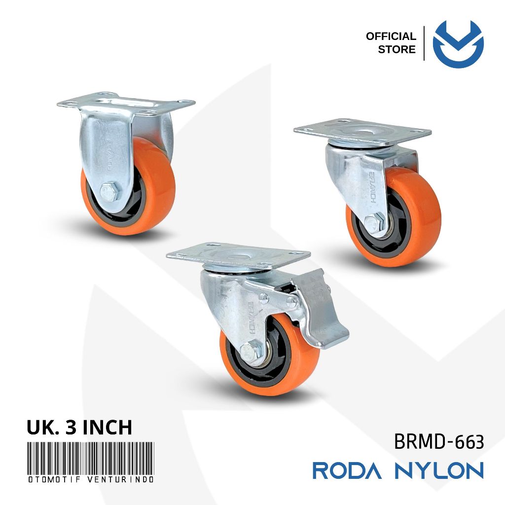 Jual OV Roda Pvc 3 Inch Havy Duty / Roda Troli 3 Inch / Roda Kastor 3 ...