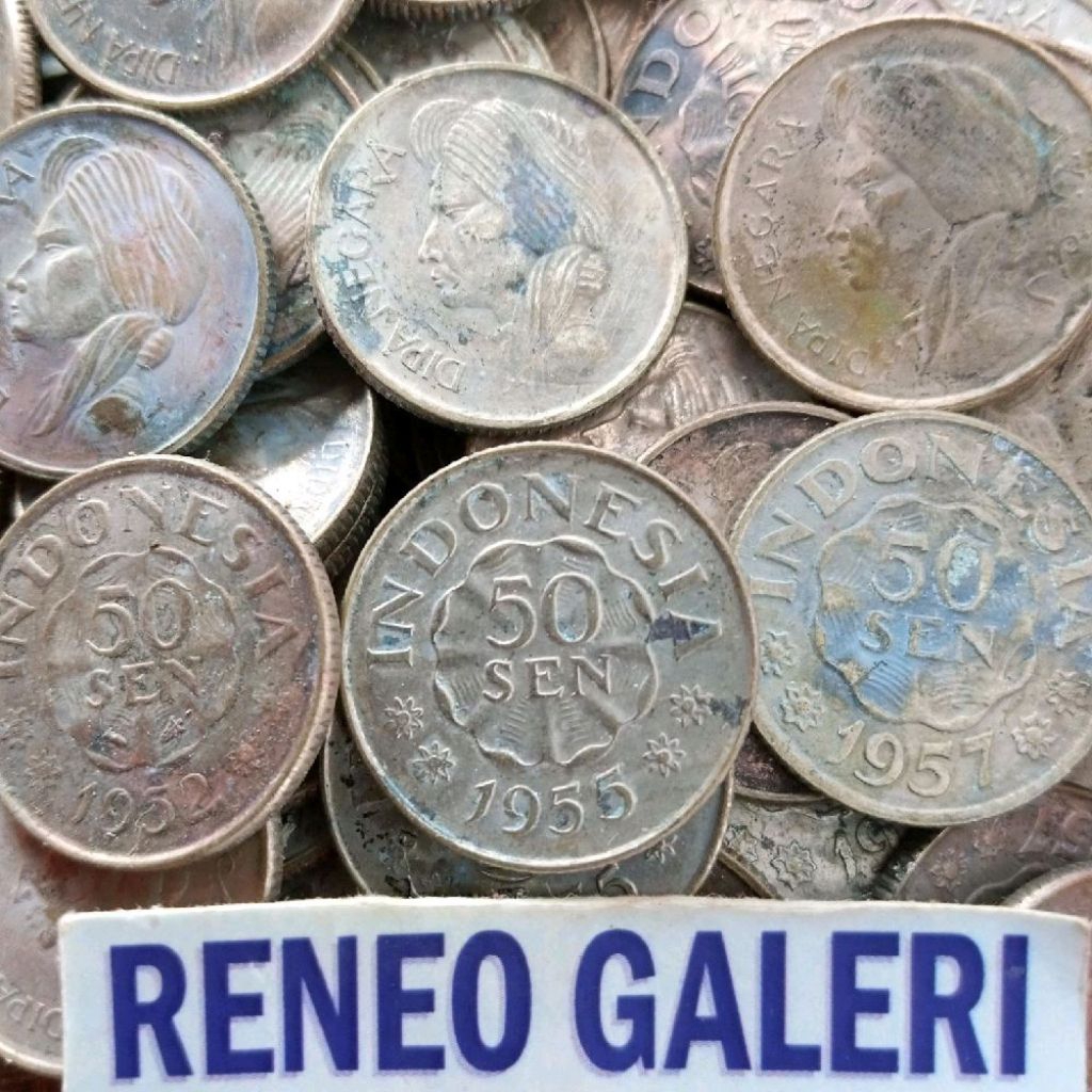 Jual Jelek 50 Sen Diponegoro tahun 1952 1955 1957 Dipanegara dipo Uang ...