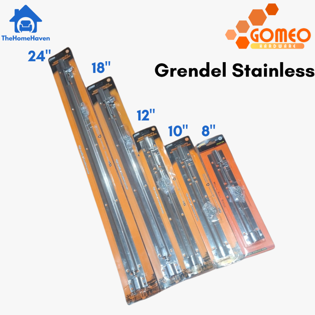Jual (12 PCS) GOMEO Grendel Stainless 8" 10" 12" 18" 24" - Kunci Pintu ...