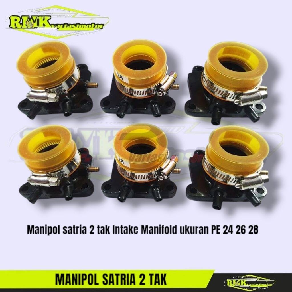 Jual Manipol Satria 2 Tak Ukuran PE 24 26 28 Intake Manifold RMK Bahan ...