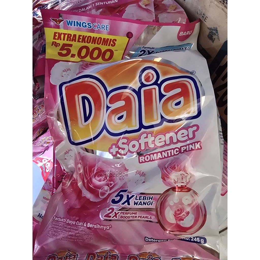 Jual DAIA SOFTENER PINK KEMASAN HEMAT 245g | Shopee Indonesia