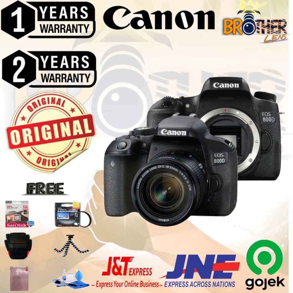 Jual CANON EOS 800D KIT 18-55MM STM / KAMERA CANON DSLR 800D KIT 18 ...