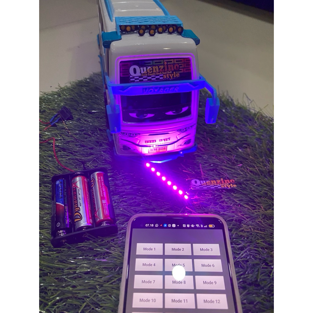 Jual ROTATOR ANDROID MINIATUR BUS (BATERAI 3 LEBIH TERANG) | Shopee ...