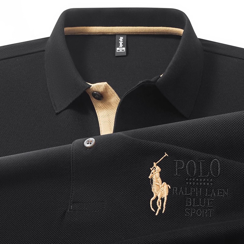 Jual Polo Shirt Pria Gaya Polo dengan Logo Bordir Lengan Pendek Slim ...