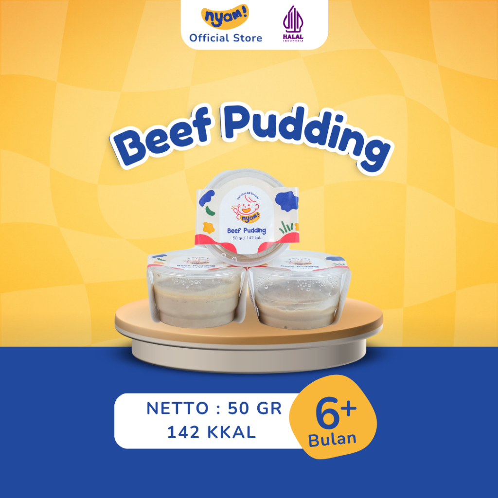 Jual NYAM BABY FOOD BEEF PUDDING | MPASI BAYI 6 BULAN | GADON SAPI ...
