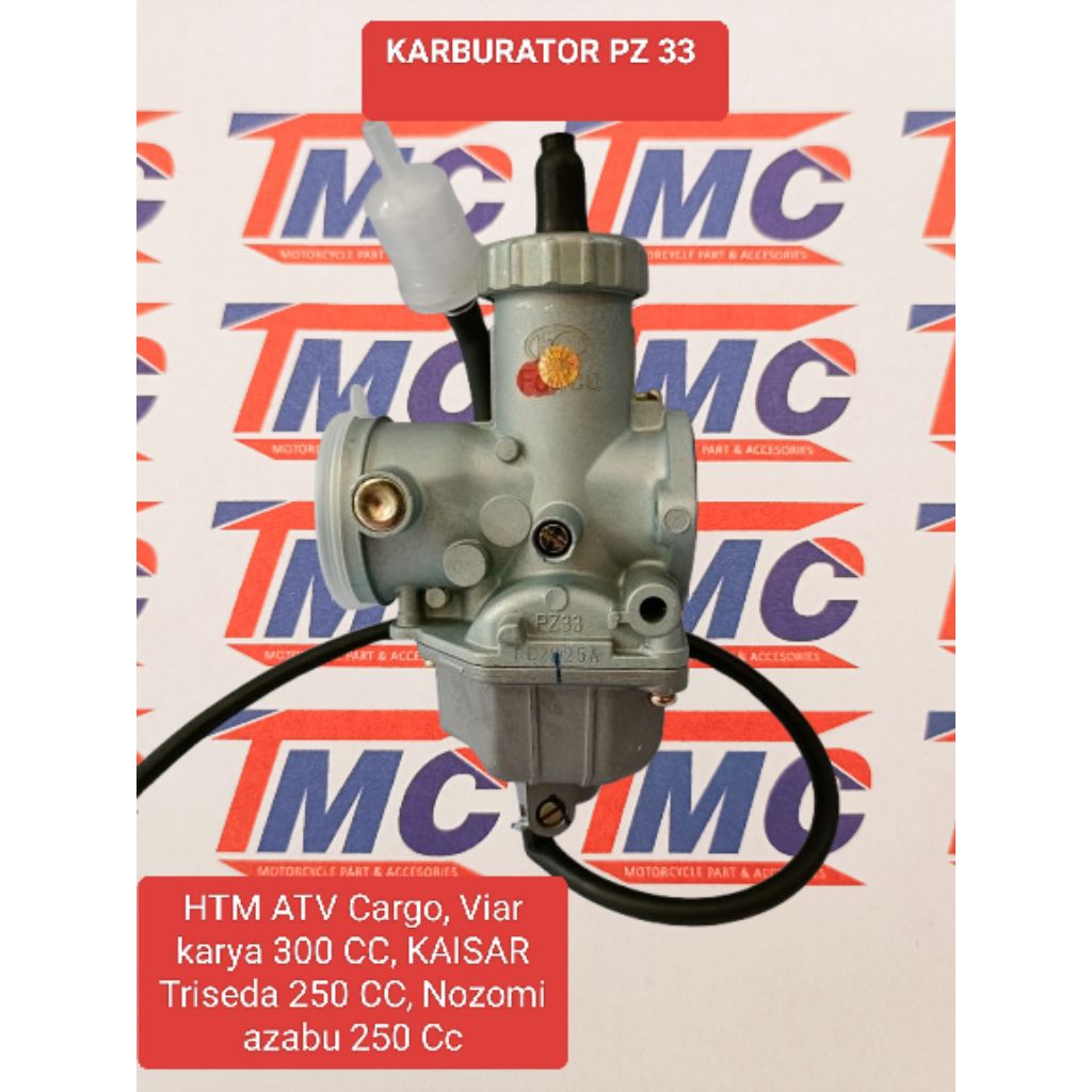Jual karburator PZ 33 motor Roda Tiga 250-300 CC Viar karya , NOZOMI Azabu, Kaisar Triseda 250 ...