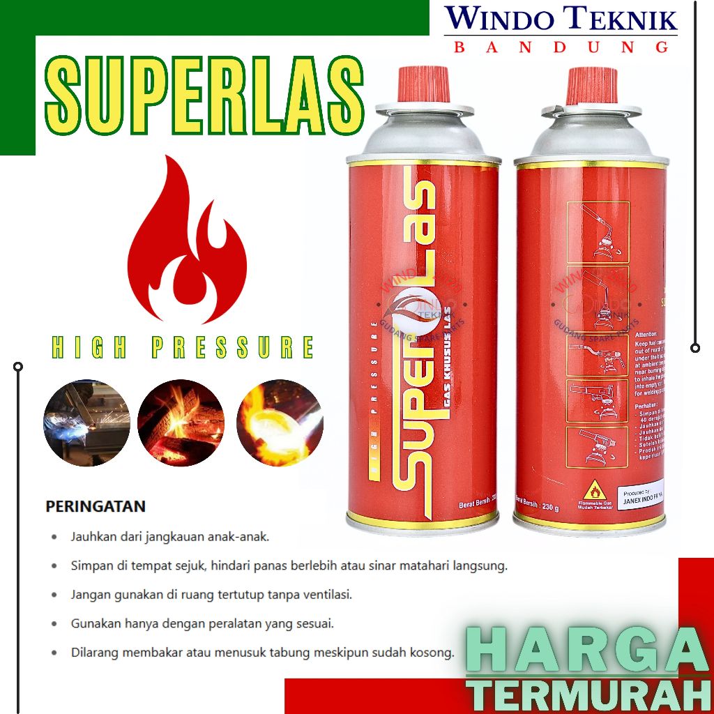 Jual GAS KALENG SUPER LAS | GAS KOMPOR PORTEBEL SUPERLAS | GAS KALENG ...