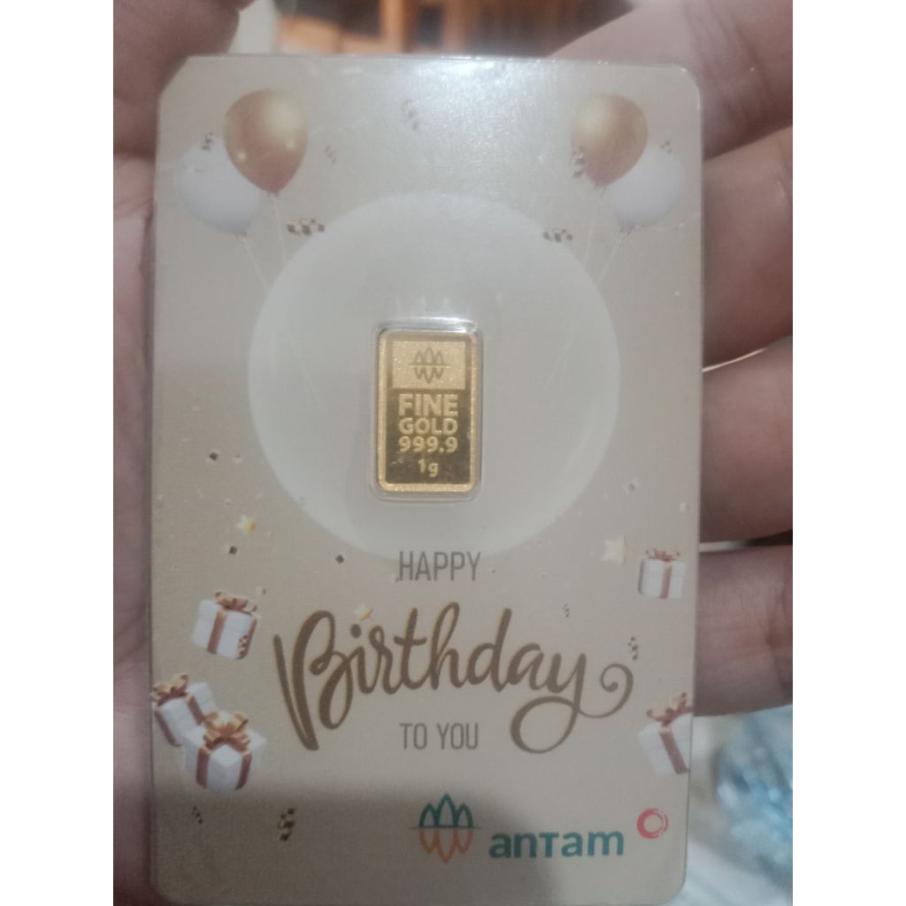 Jual Logam Mulia Antam LM Antam Happy Birthday | Shopee Indonesia