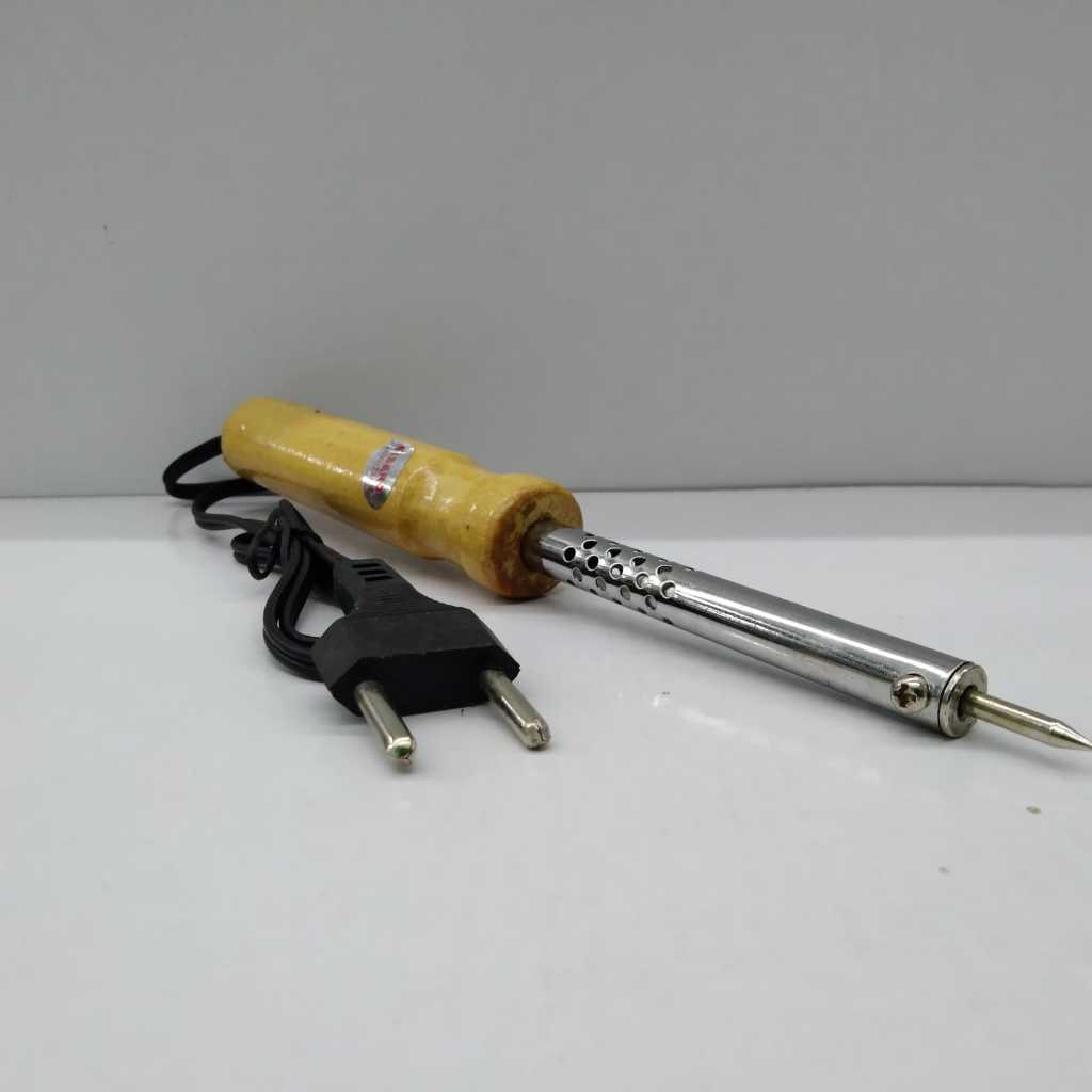 Jual Visero Solder Tangan Listrik Gagang Kayu 40 Watt | Shopee Indonesia